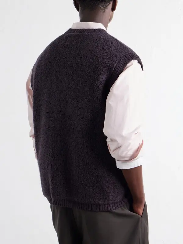 Nn07 60064 Wool-terry Fleece Gilet