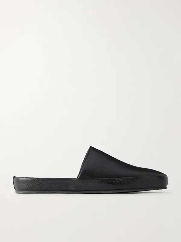 Mulo Full-grain Leather Slippers