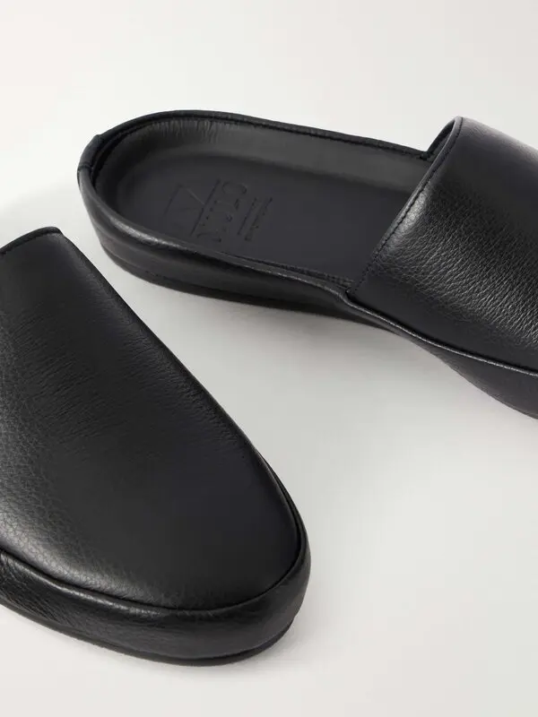 Mulo Full-grain Leather Slippers