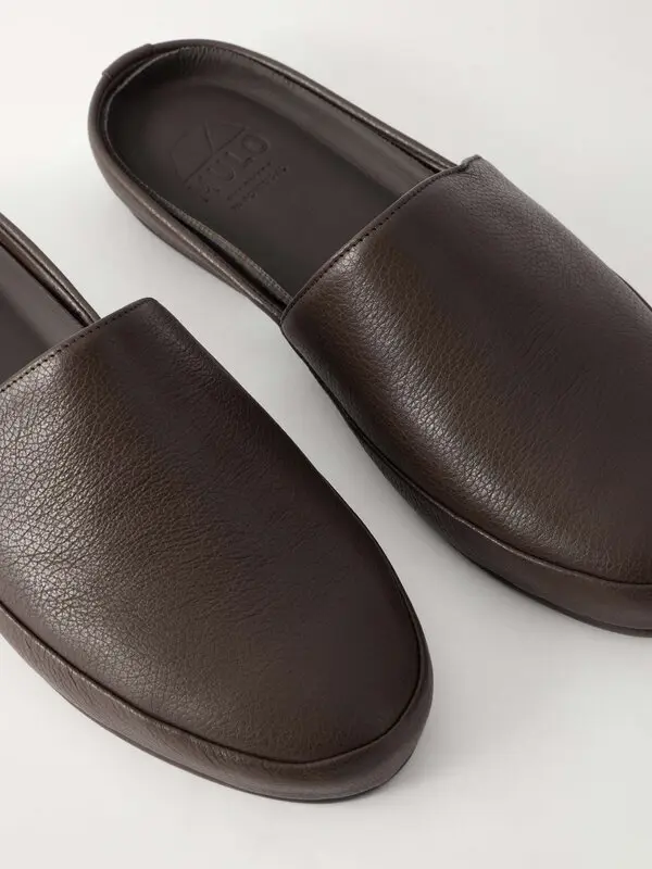 Mulo Full-grain Leather Slippers