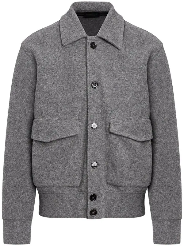 DONDUP Wool-blend Bomber Jacket