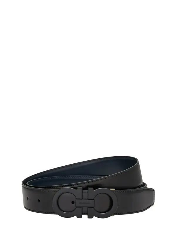 FERRAGAMO Reversible Belt - Blue