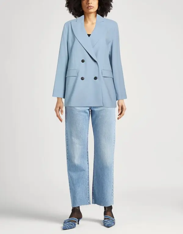 Max & Co. Blazer Pastel Size Polyester, Virgin Wool, Elastane