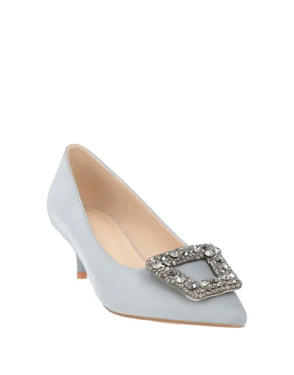 TWENTY FOUR HAITCH Pumps Taupe Size Synthetic Material