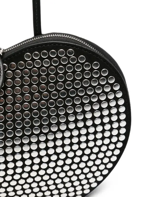 Alaïa Le Coeur Studs Leather Crossbody Bag