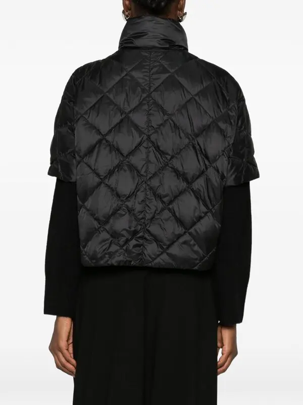 Max Mara Quilted Down Jacket - Black