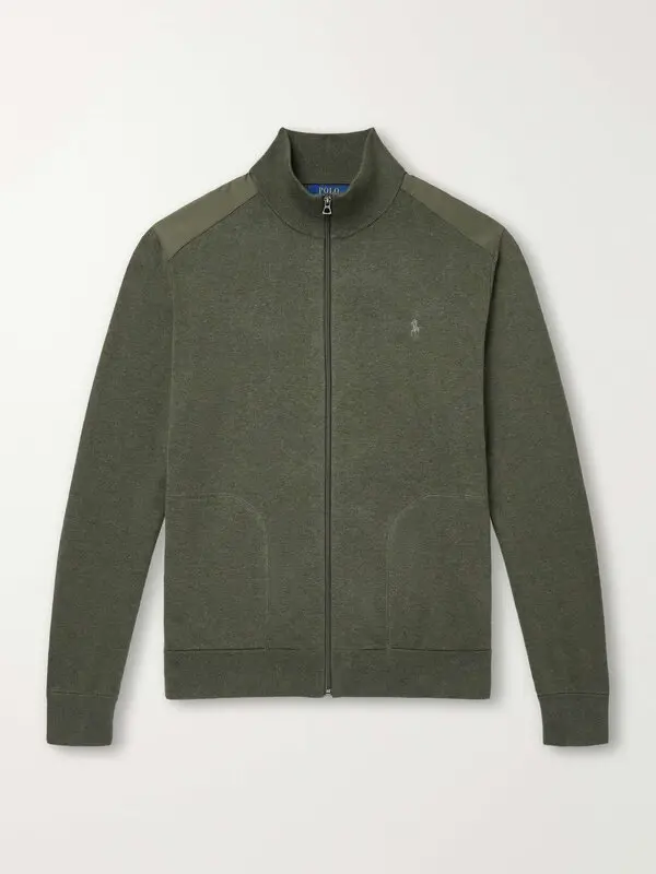 Polo Ralph Lauren Rib-trimmed Cotton Zip-up Sweater