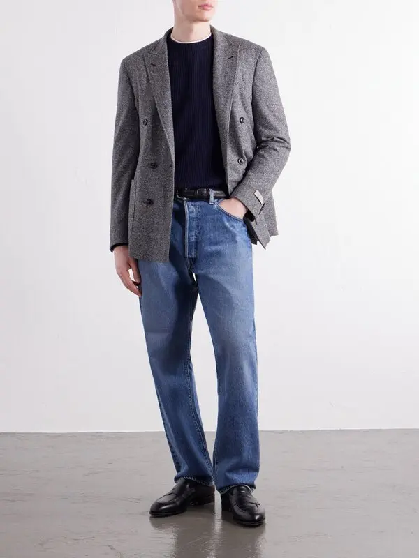 PIACENZA CASHMERE 1733 Ribbed Wool And Cashmere-blend Sweater
