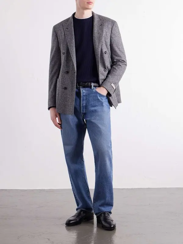 PIACENZA CASHMERE 1733 Ribbed Wool And Cashmere-blend Sweater