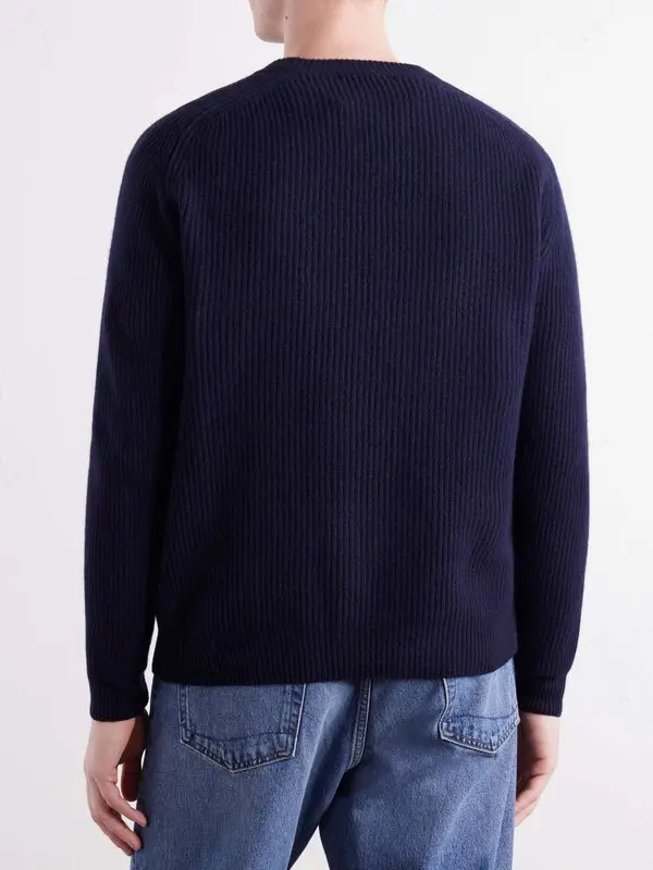 PIACENZA CASHMERE 1733 Ribbed Wool And Cashmere-blend Sweater