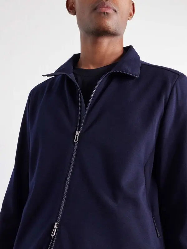Sease Explorer Wool-blend Zip-up Ski Mid-layer - Navy
