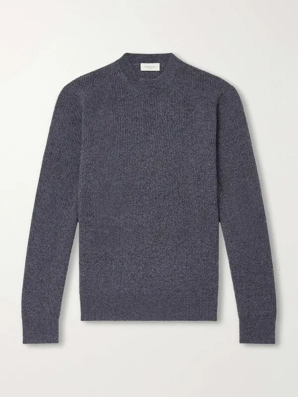 PIACENZA CASHMERE 1733 Ribbed Cashmere Sweater