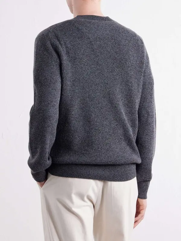 PIACENZA CASHMERE 1733 Ribbed Cashmere Sweater