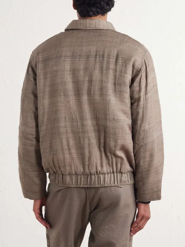 KARTIK RESEARCH Moni Padded Wool And Silk-blend Blouson Jacket