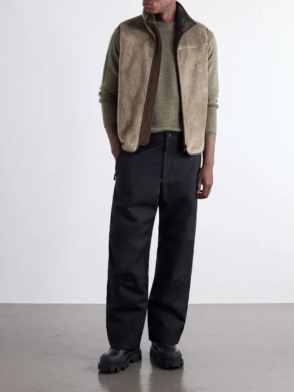 Moncler Logo-appliquéd Virgin Wool-blend Base Layer