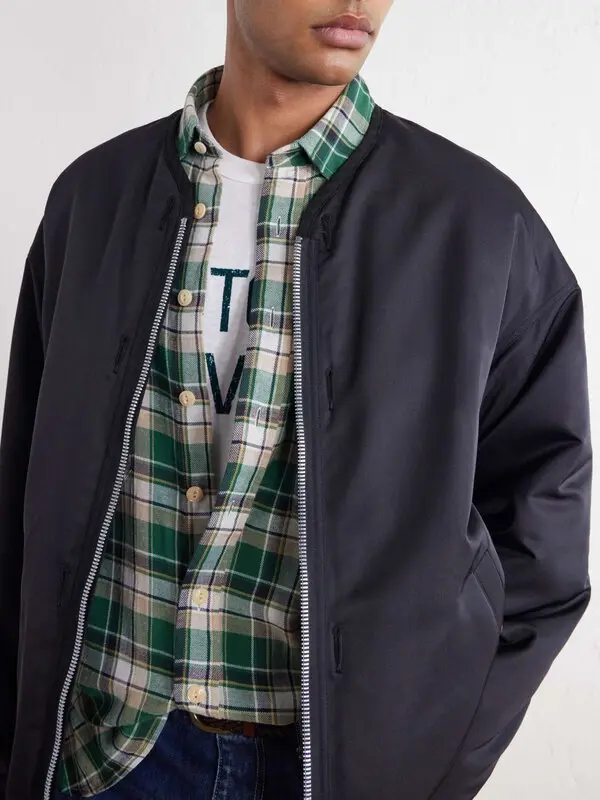 Visvim Wool And Silk-blend Twill Down Liner Jacket