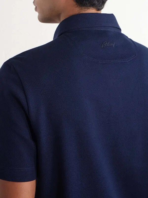 Brioni Cotton-piqué Polo Shirt
