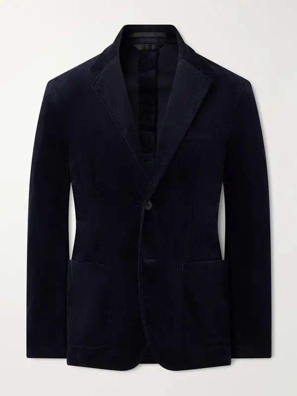 Sunspel Cotton-blend Corduroy Blazer - Blue