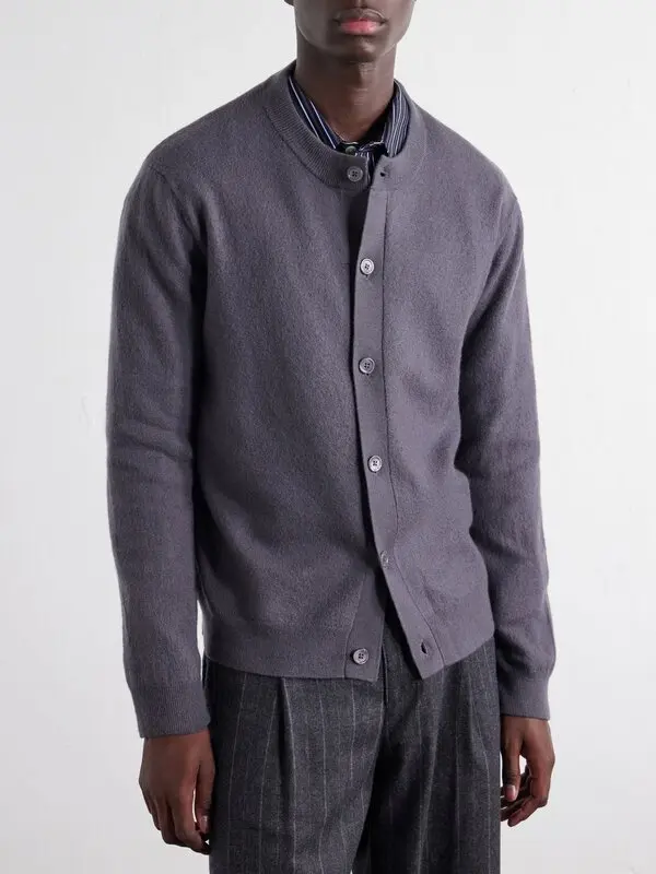Nn07 Jasper Crew 60062 Wool Cardigan - Gray