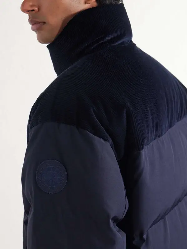 Canada Goose Sterling Corduroy-trimmed Quilted Shell Down Jacket