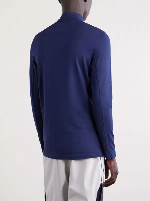 Brunello Cucinelli Logo-embroidered Silk-blend Ski Base Layer