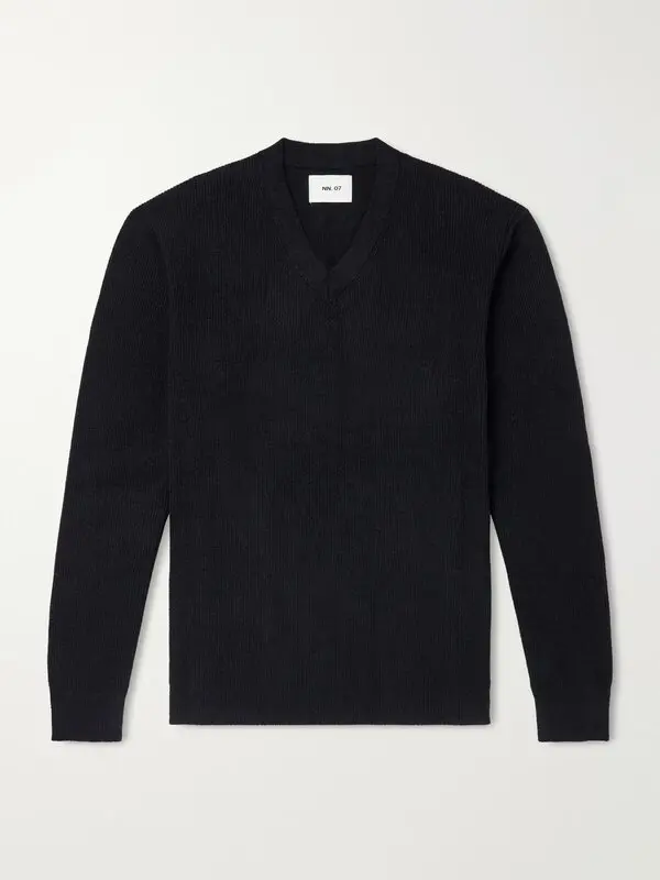 Nn07 Danny V-neck 6429 Chenille Sweater