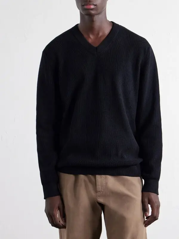 Nn07 Danny V-neck 6429 Chenille Sweater
