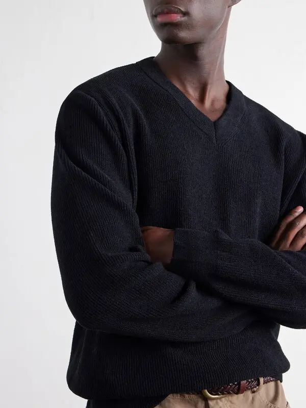 Nn07 Danny V-neck 6429 Chenille Sweater