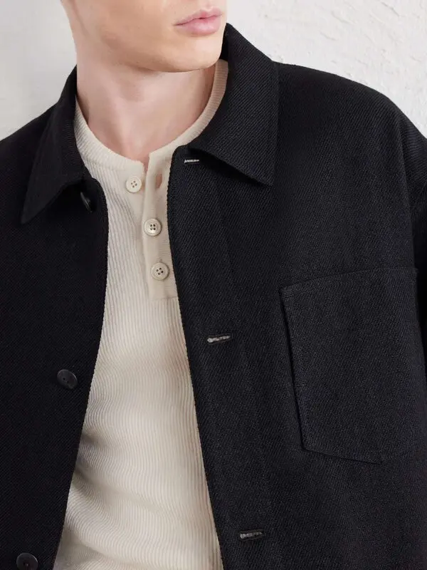 Visvim Baker Textured Wool And Linen-blend Jacket