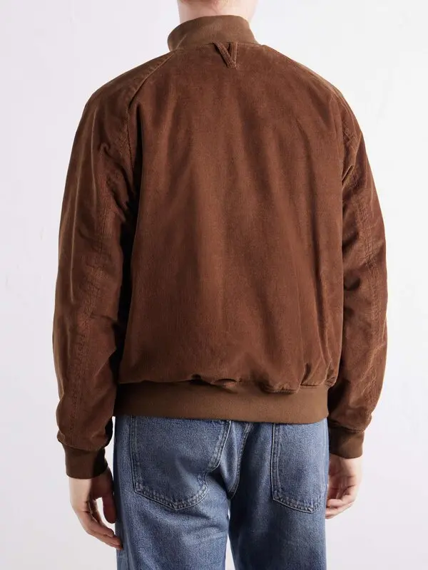 VALSTAR Valstarino Cotton-blend Corduroy Bomber Jacket