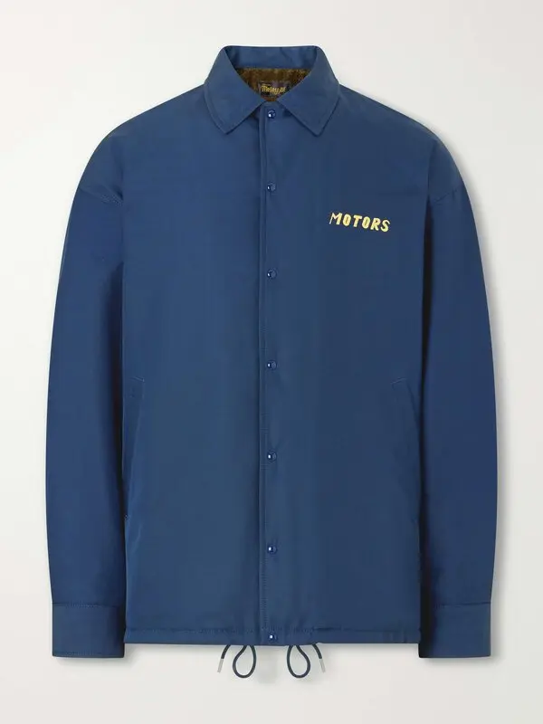 Visvim Embroidered Wool And Silk-blend-gabardine Jacket