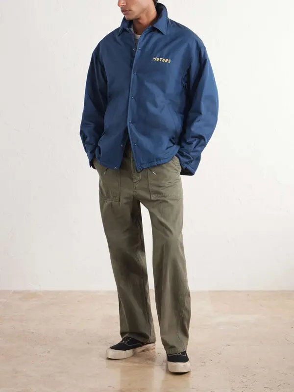 Visvim Embroidered Wool And Silk-blend-gabardine Jacket