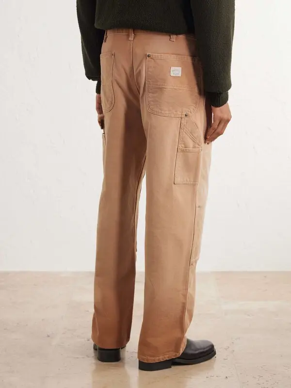 Polo Ralph Lauren Wide-leg Paint-splattered Cotton-canvas Trousers
