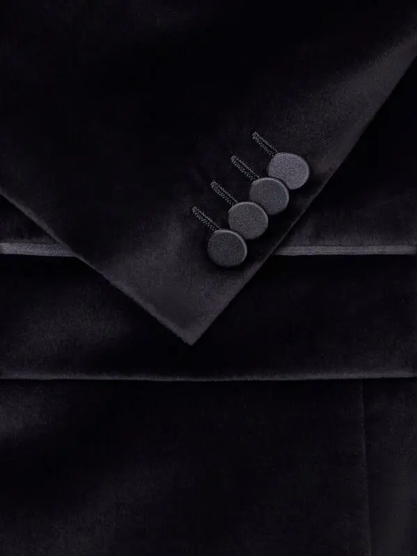 Paul Smith Satin-trimmed Cotton-velvet Tuxedo Jacket