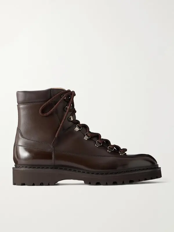 John Lobb Sommet Leather Hiking Boots - Brown