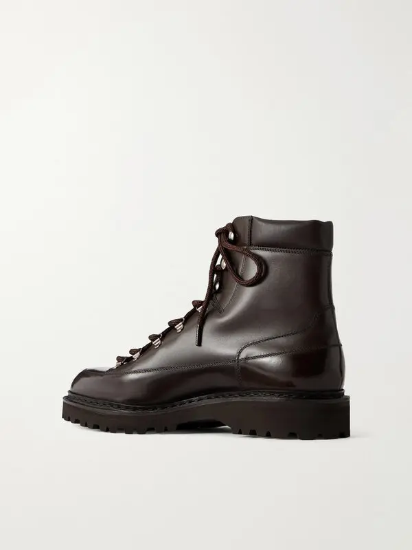 John Lobb Sommet Leather Hiking Boots - Brown