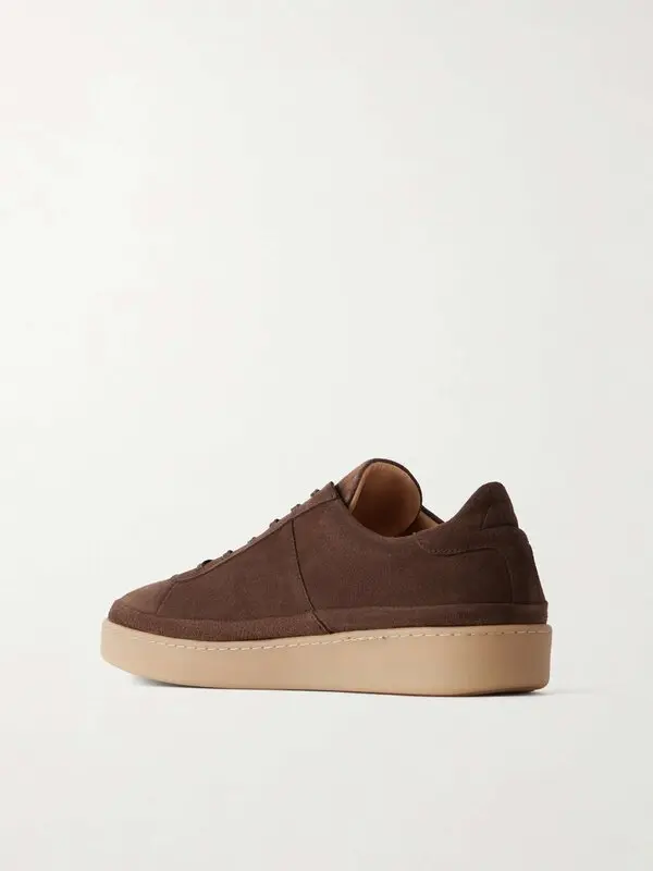 Mulo Waxed-suede Sneakers