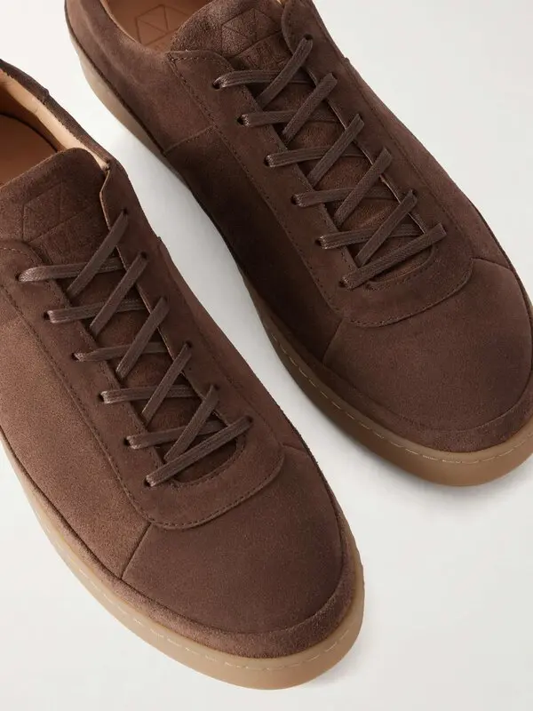 Mulo Waxed-suede Sneakers