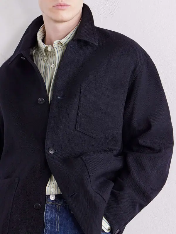 Visvim Baker Textured Wool And Linen-blend Jacket