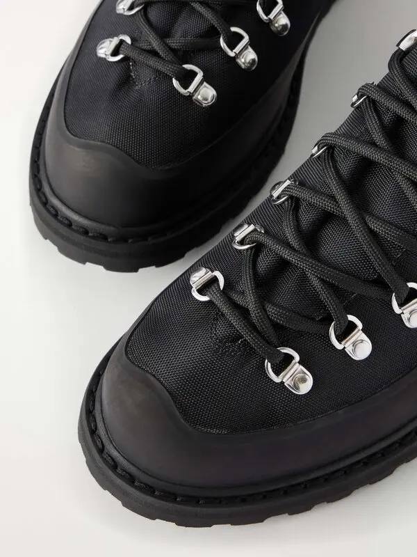 Diemme Roccia Basso Rubber And Suede-trimmed Mesh Hiking Boots