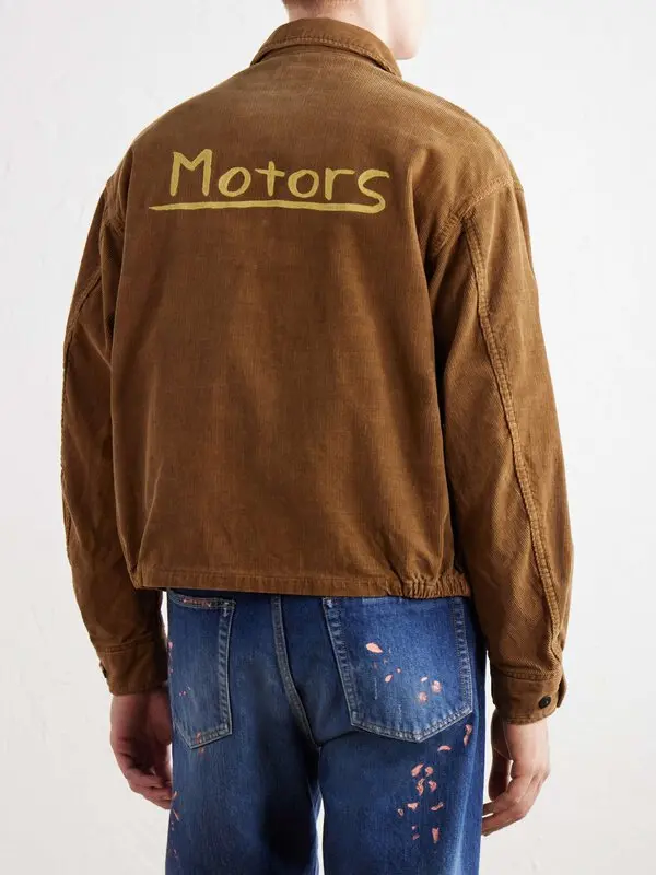 Visvim Somer Swingtop Embroidered Distressed Cotton-corduroy Jacket