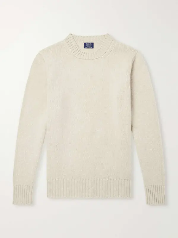 William Lockie Merino Wool And Cashmere-blend Sweater