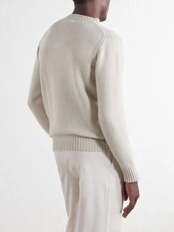 William Lockie Merino Wool And Cashmere-blend Sweater