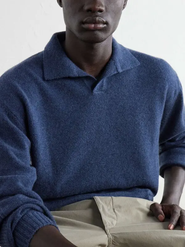 Sease Cashmere Polo Sweater