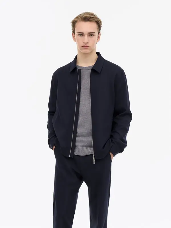 Tiger Of Sweden Barnaby Zip Shirt Jacket - Night Grape