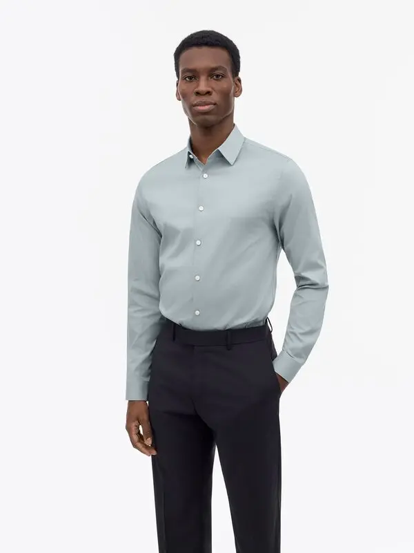 Tiger Of Sweden Filbrodie Cotton Stretch Shirt - Grey
