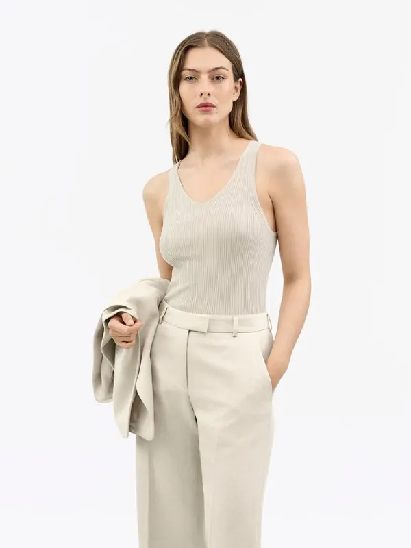 Tiger Of Sweden Colette Knitted Ribbed Tank