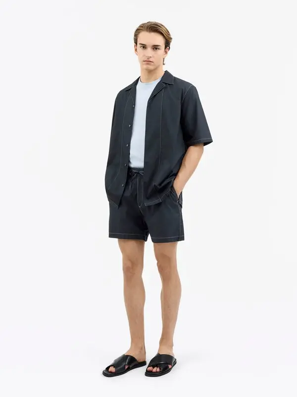 Tiger Of Sweden Twolum Np Cotton Shorts - Light Ink