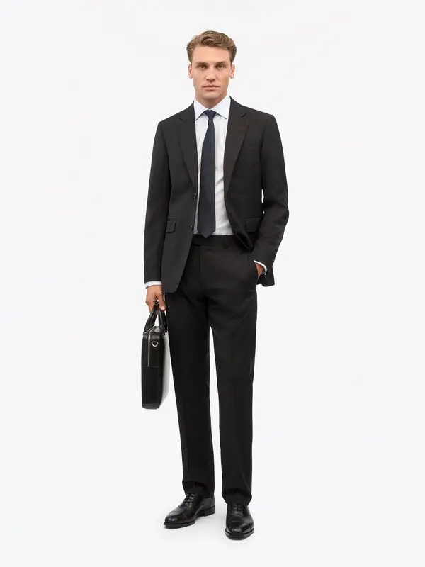 Tiger Of Sweden Tense Rws Mid-rise Trousers - Black