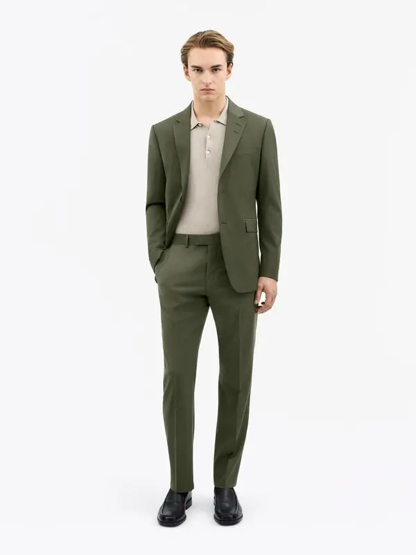 Tiger Of Sweden Tenuta Slim-fit Wool Trousers - Mud